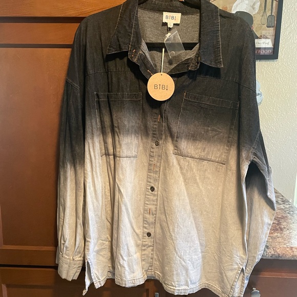 BiBi | Tops | Bibi Ombr Shirt New | Poshmark